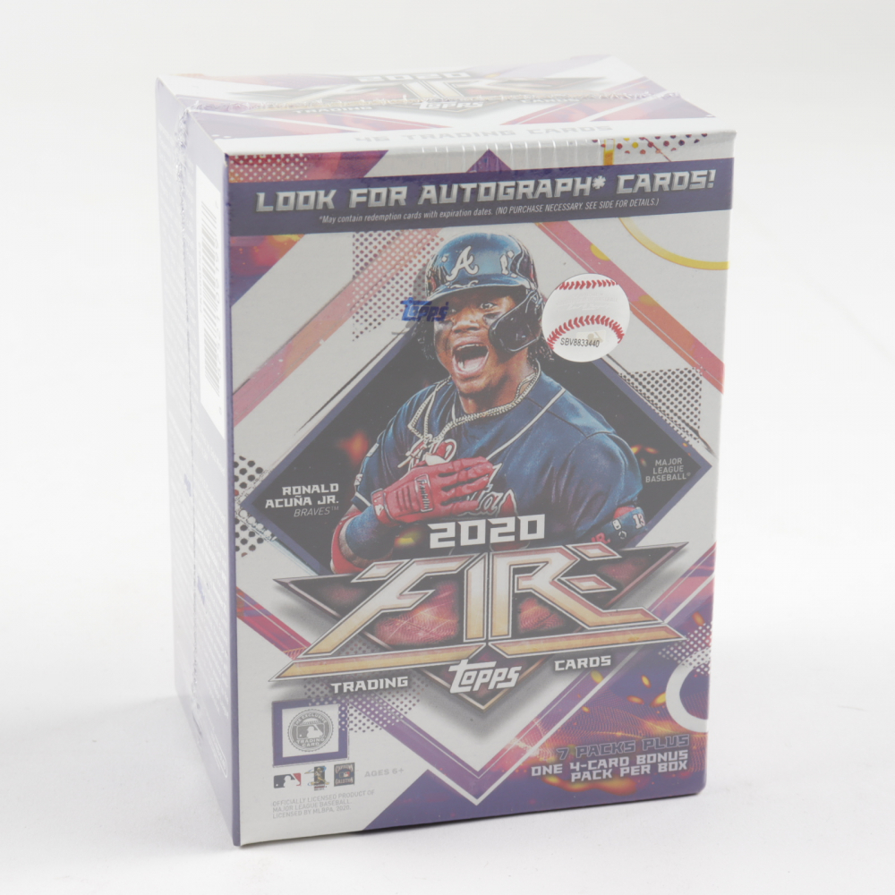 2020 Topps Fire Baseball Blaster Box with (7) Packs | Pristine Auction