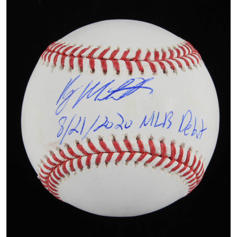 Ryan Mountcastle Signed OML Baseball Inscribed "8/21/2020 MLB Debut ...