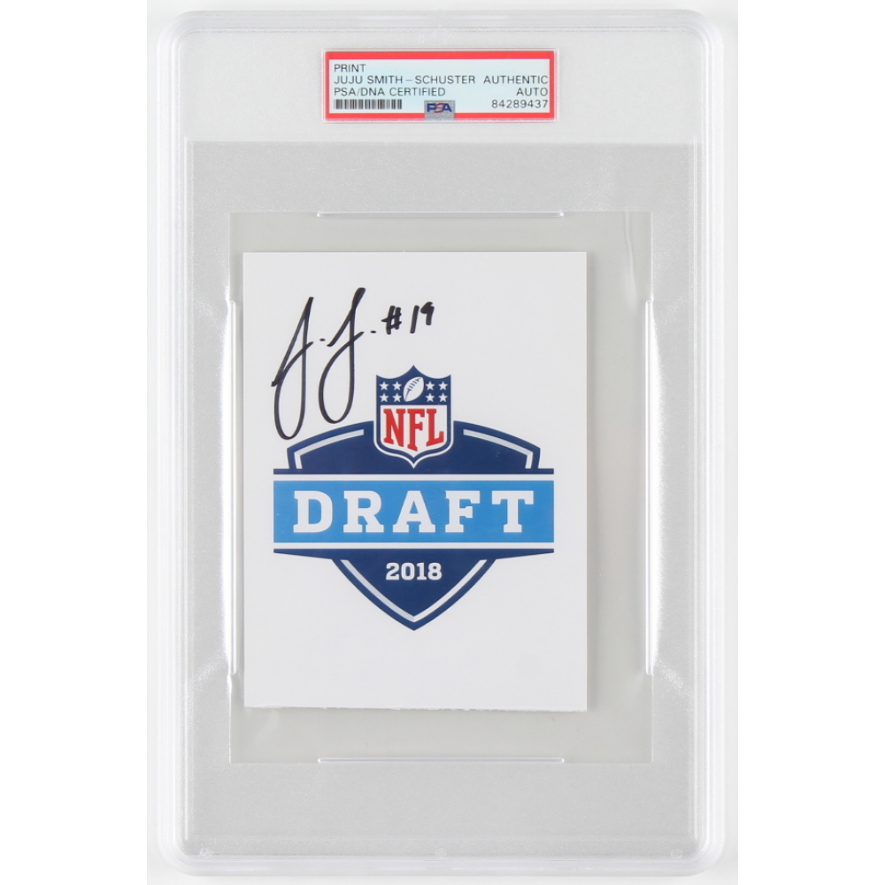 JuJu Smith-Schuster Signed 4x5.5 Print (PSA Encapsulated) | Pristine ...