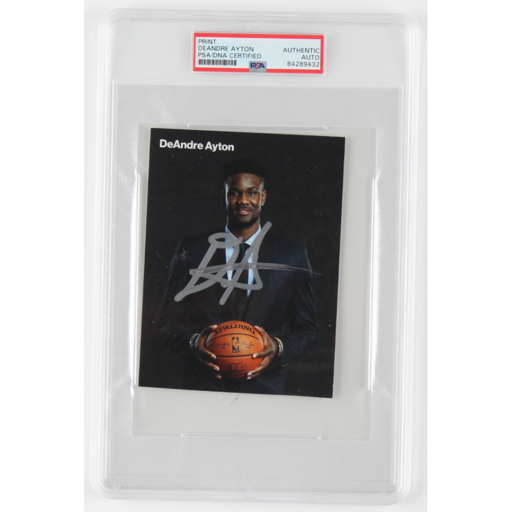 Deandre Ayton Signed 4x5.5 Print (PSA Encapsulated) | Pristine Auction