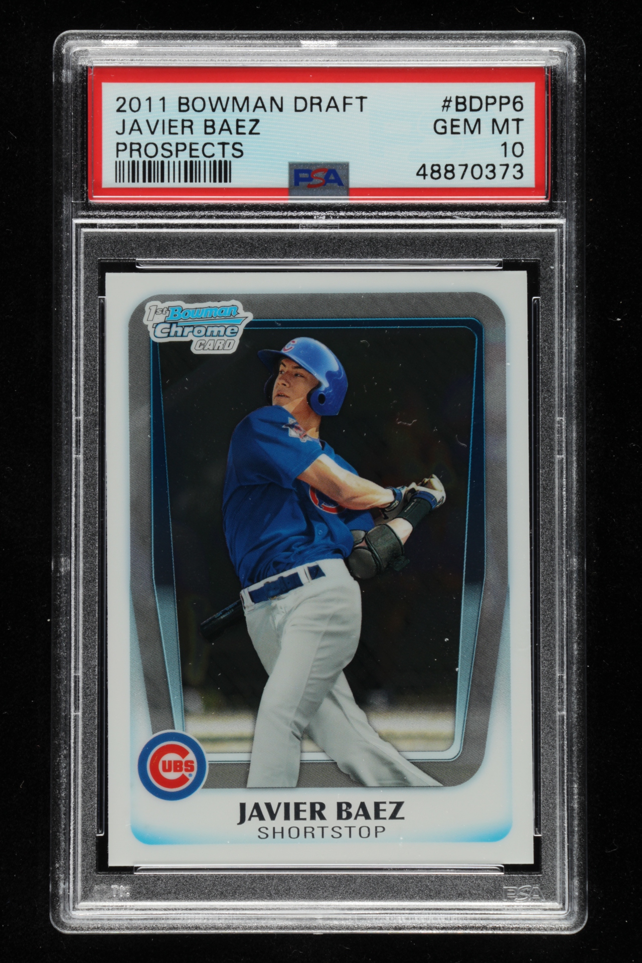 Javier Baez 2011 Bowman Chrome Draft Prospects #BDPP6 (PSA 10 ...