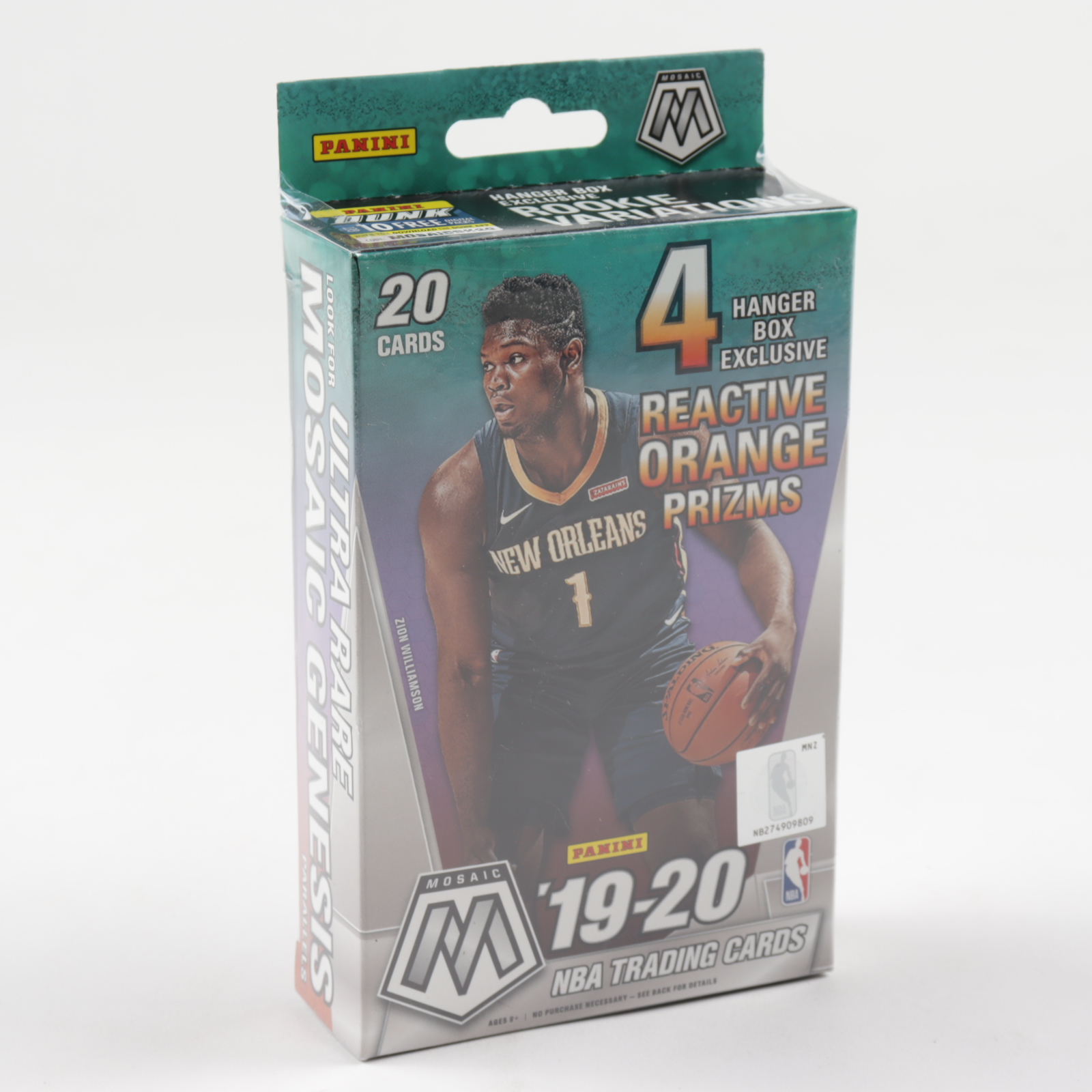 2019-20 NBA Hoops Premium Stock Basketball Hanger Box with (20) Cards ...