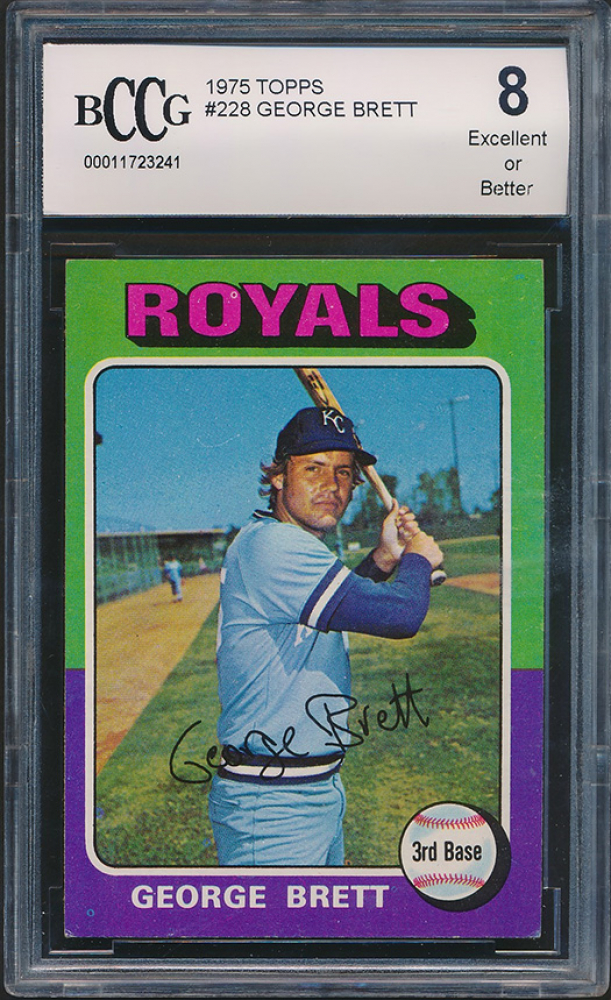 George Brett 1975 Topps #228 RC (BCCG 8) | Pristine Auction