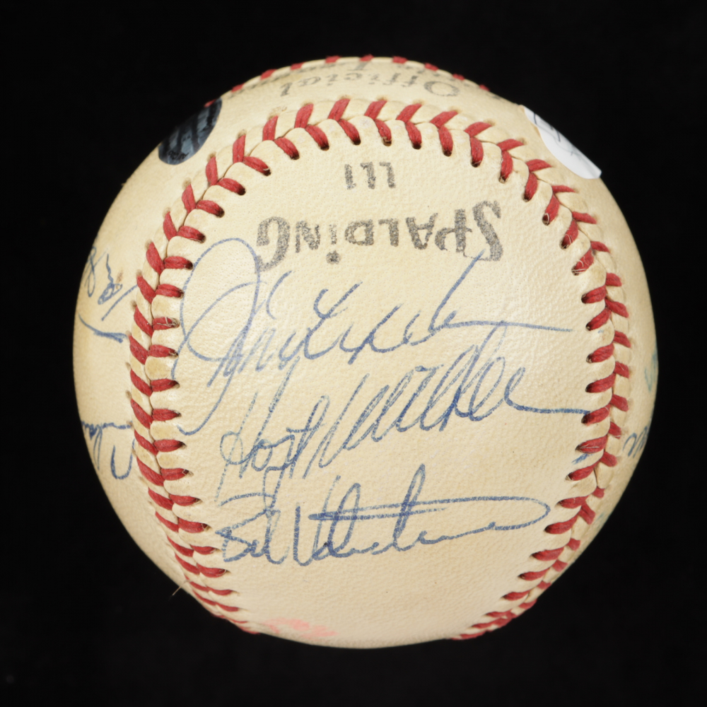 OML Baseball Signed by (9) with Hoyt Wilhelm, Bobby Valentine, Jim ...