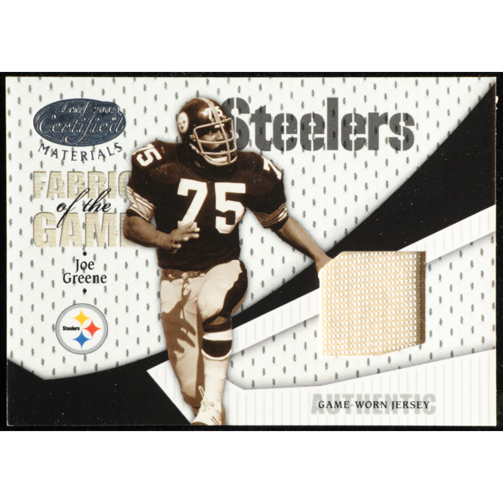 Joe Greene 2004 Leaf Certified Materials Fabric of the Game #FG53 ...