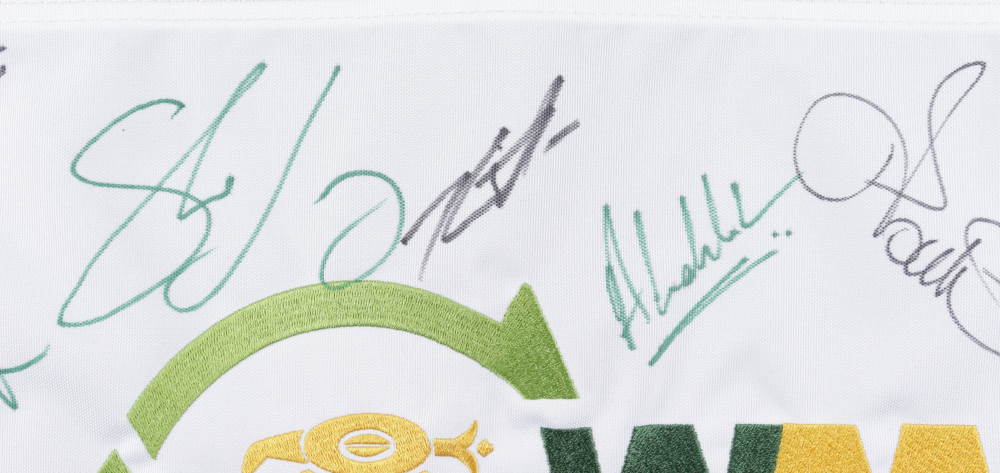2016 Waste Management Phoenix Open Pin Flag Signed by (35) with Keegan ...