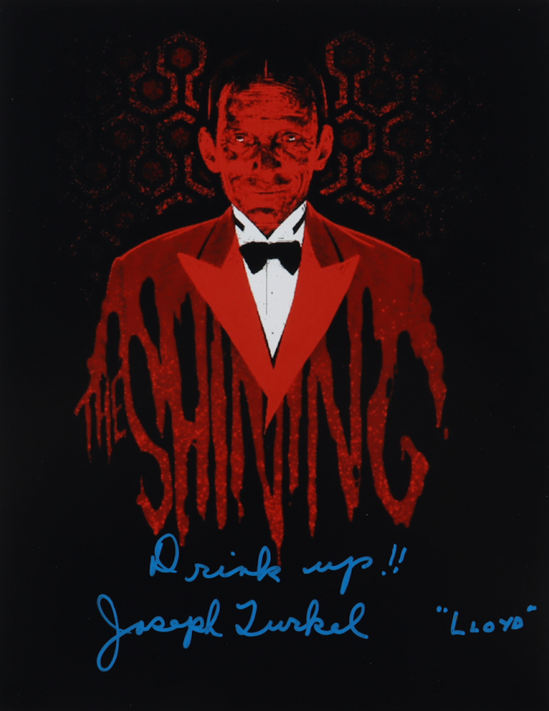 Joe Turkel Signed "The Shining" 11x14 Photo Inscribed "Lloyd" & "Drink ...