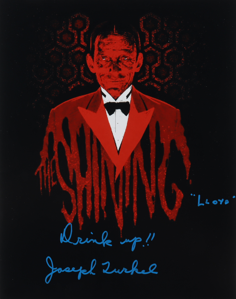 Joe Turkel Signed "The Shining" 11x14 Photo Inscribed "Lloyd" & "Drink ...