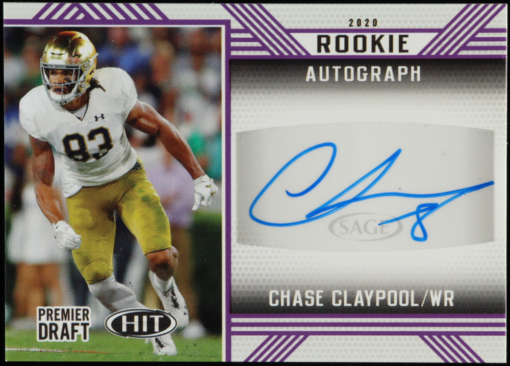 Chase Claypool 2020 SAGE HIT Autographs Red #A67 | Pristine Auction