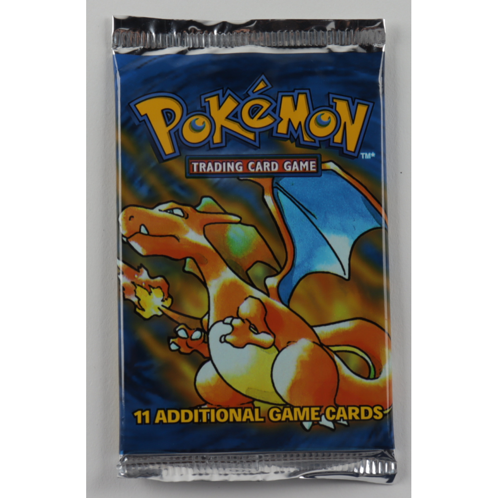 1999 Pokemon Art Base Set Charizard Booster Pack with (11) Cards ...
