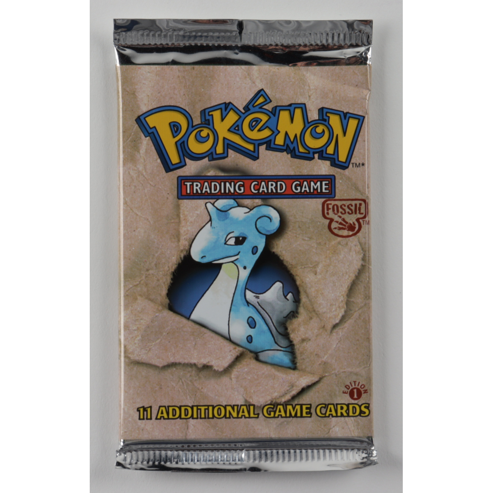 Pokemon Base Set First Edition Fossil Booster Pack with (11) Cards ...
