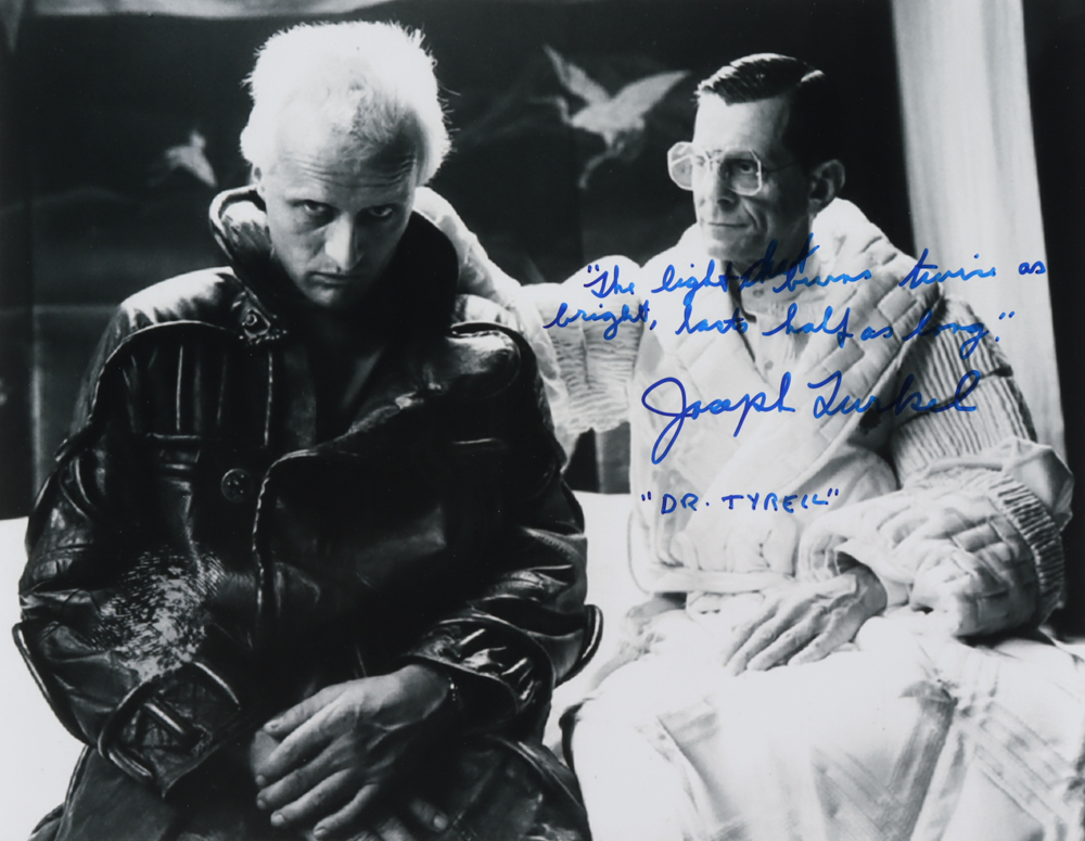 Joe Turkel Signed "Blade Runner" 11x14 Photo With Extensive Inscription ...