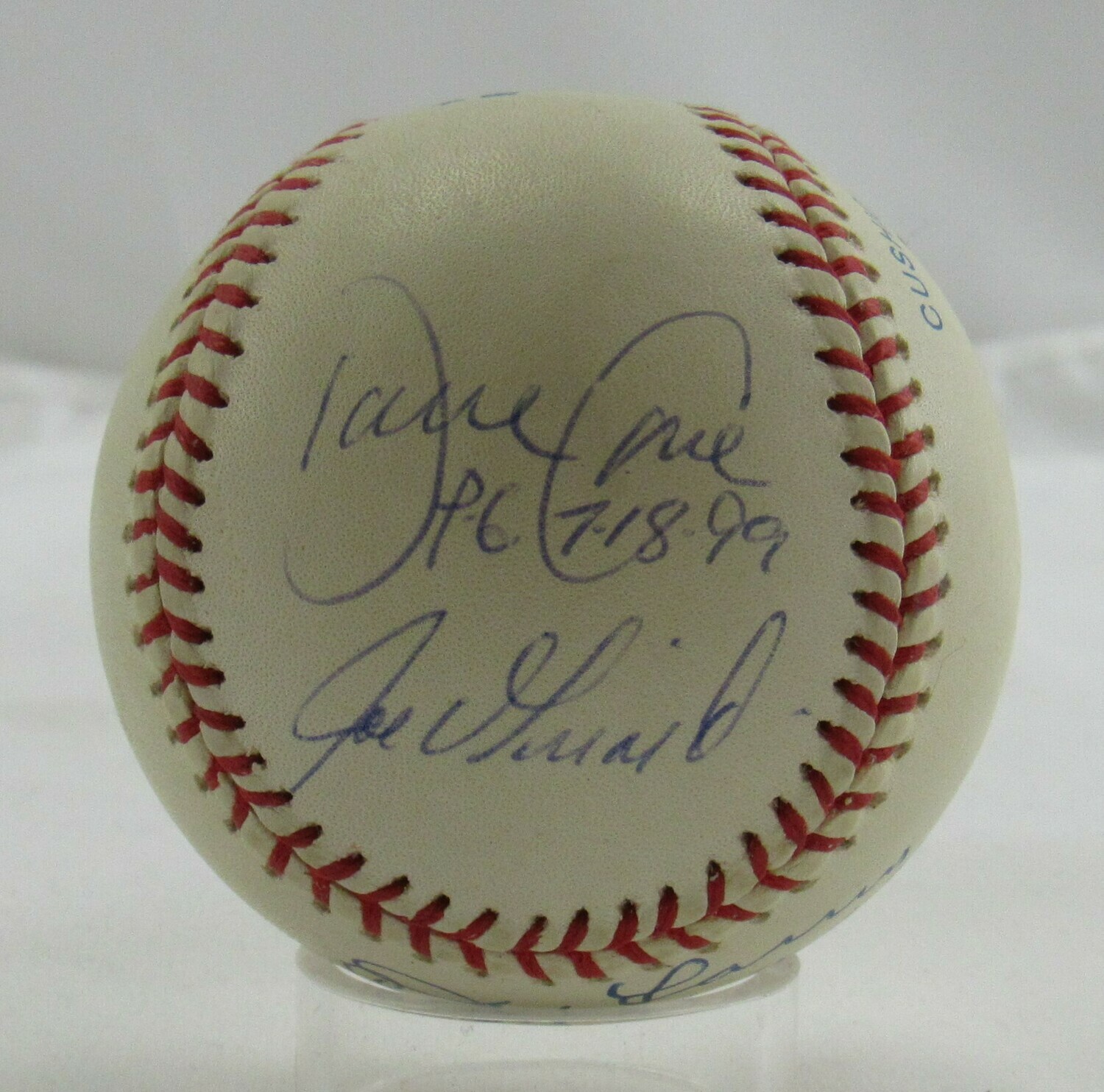 Yankees Perfect Games OAL Baseball Signed by (6) with David Cone, Joe ...