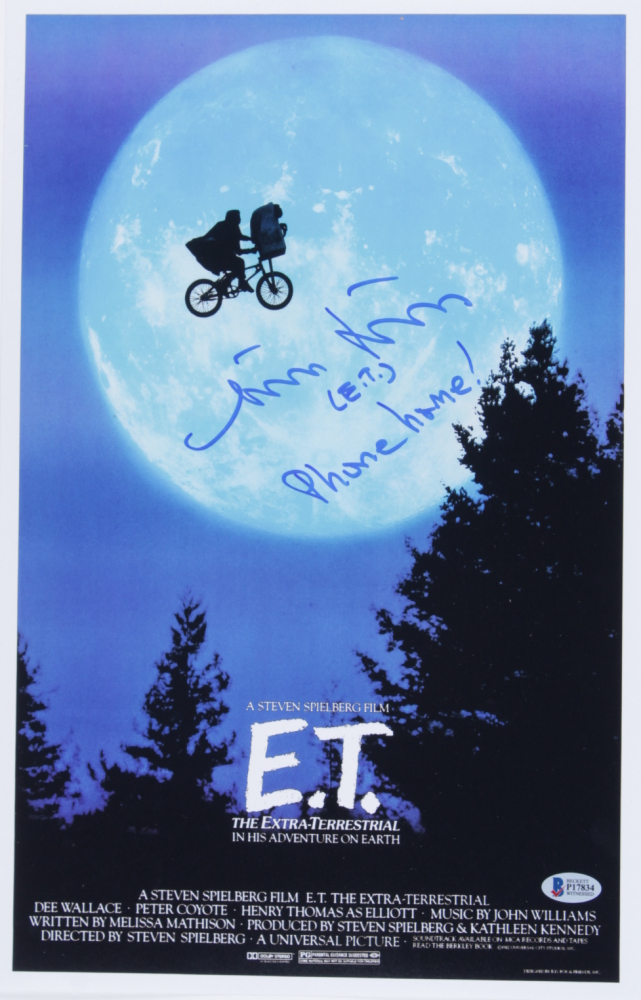 Matthew DeMeritt Signed "E.T.: The Extra Terrestrial" 11x17 Photo ...