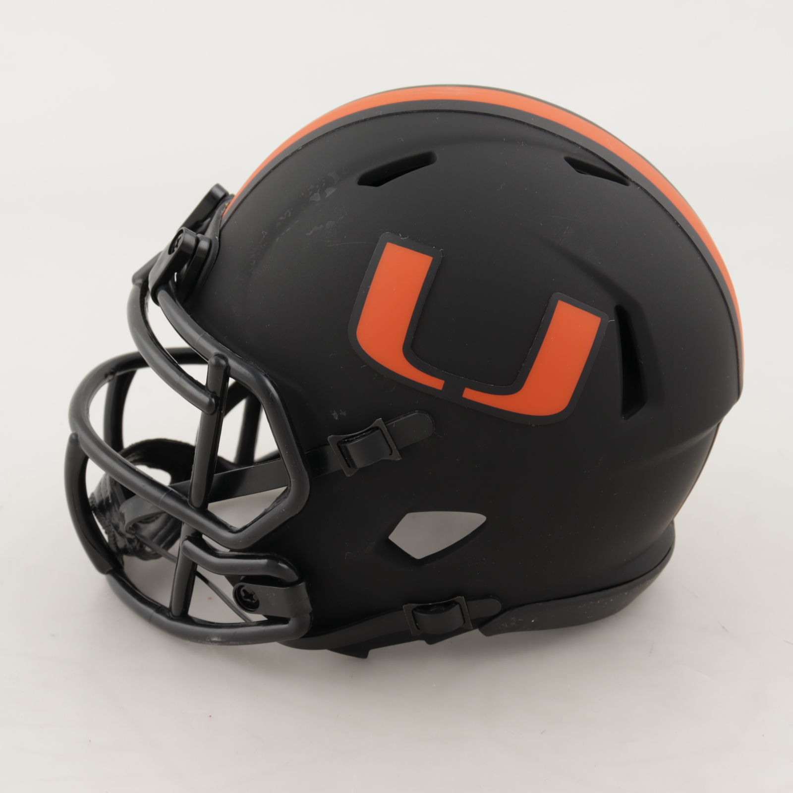 Ray Lewis Signed Miami Hurricanes Eclipse Alternate Speed Mini Helmet ...
