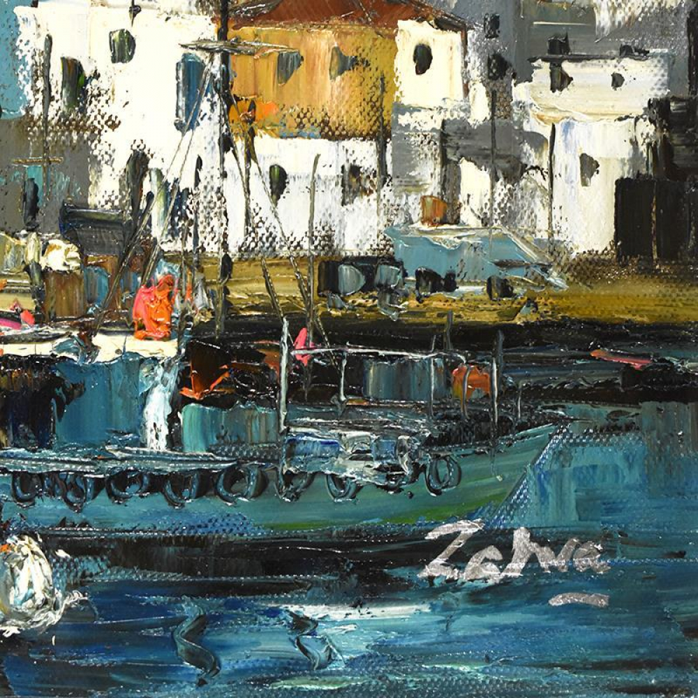 Zahra Signed 36x24 Original Oil Painting on Canvas | Pristine Auction