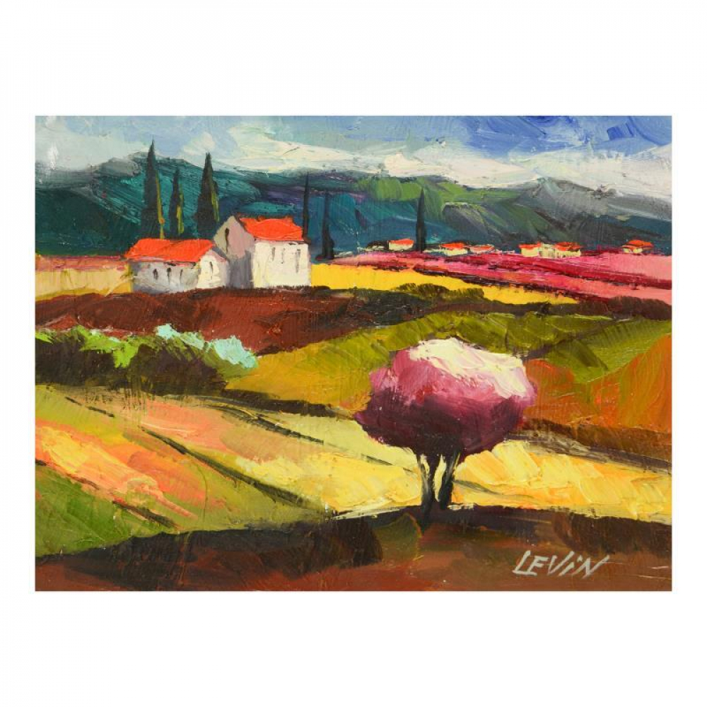 Levin Signed 16x12 Original Acrylic Painting on Canvas | Pristine Auction