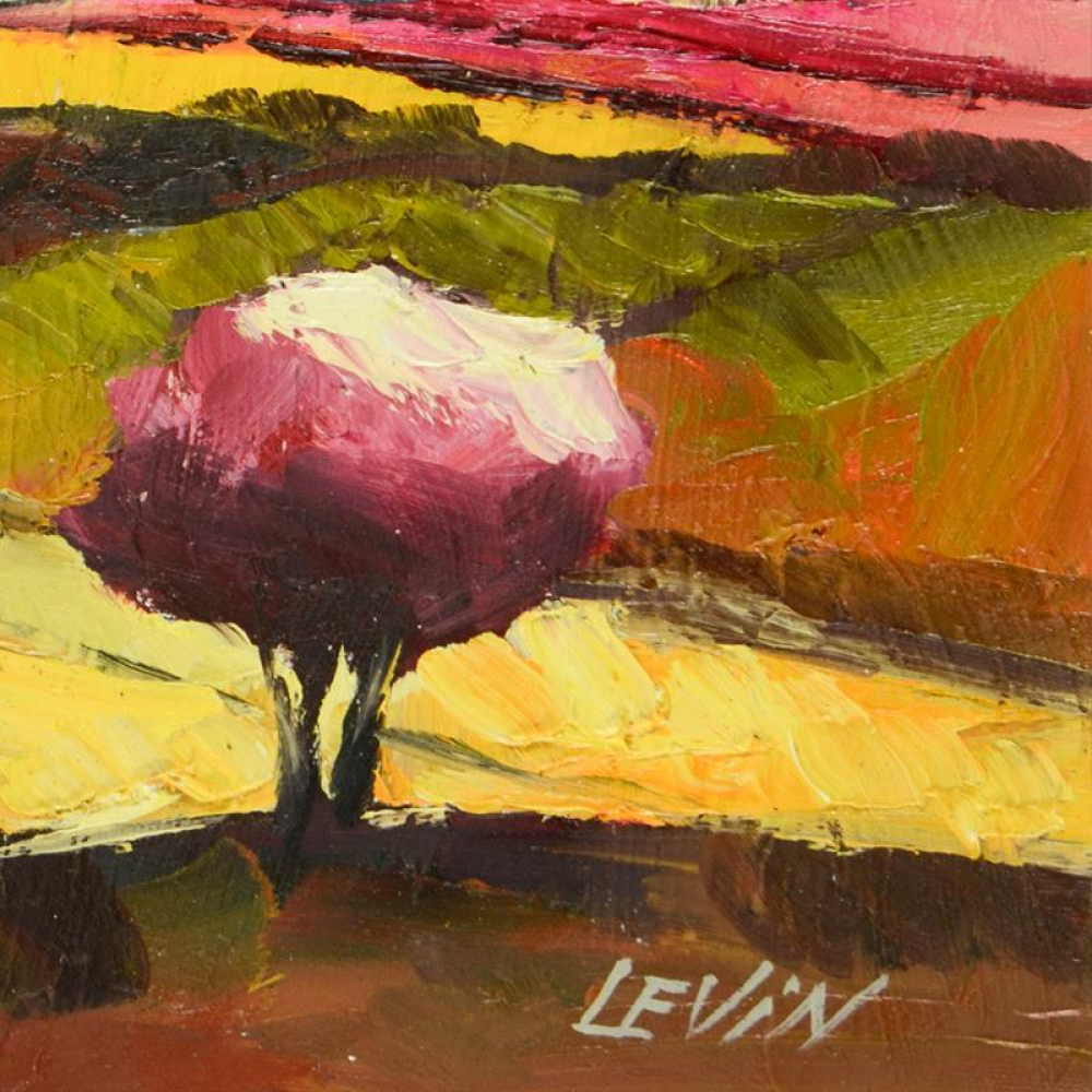 Levin Signed 16x12 Original Acrylic Painting on Canvas | Pristine Auction