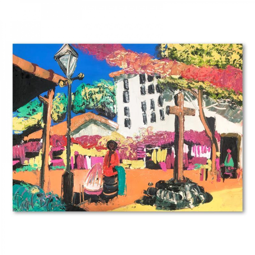 Paul Blaine Henrie Signed "Afternoon on Olivera St" 30x40 Original ...