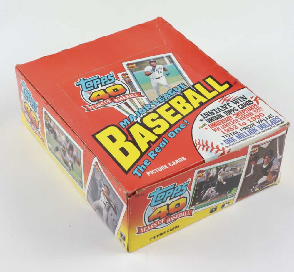 1991 Topps Baseball Rack Pack Box with (24) Rack Packs (See Description ...