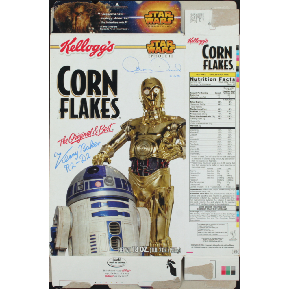 Kenny Baker & Anthony Daniels Signed 2005 Promotional "Star Wars ...