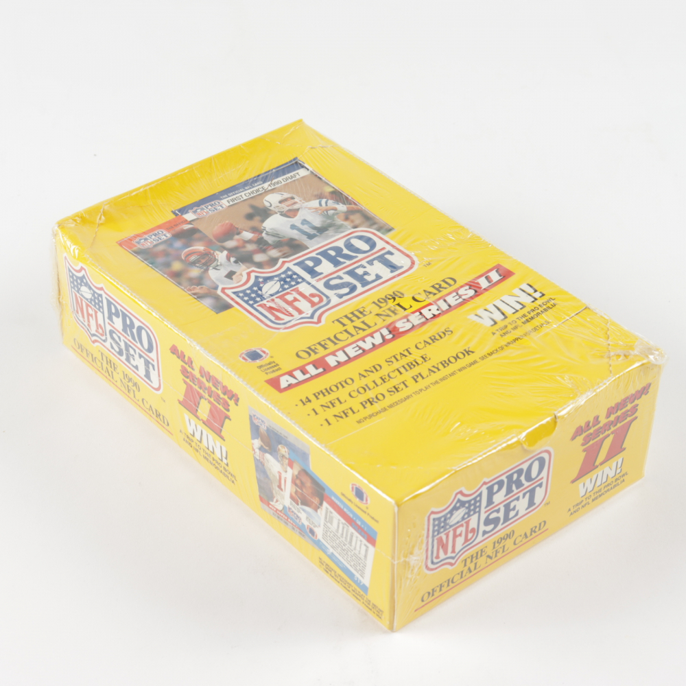 1990 NFL Pro Set Series 2 Football Wax Box of (36) Packs (See ...