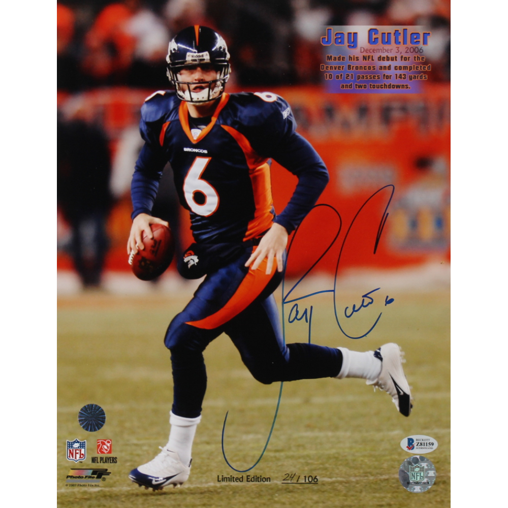 Jay Cutler Signed LE Broncos 11x14 Photo (Beckett COA) | Pristine Auction