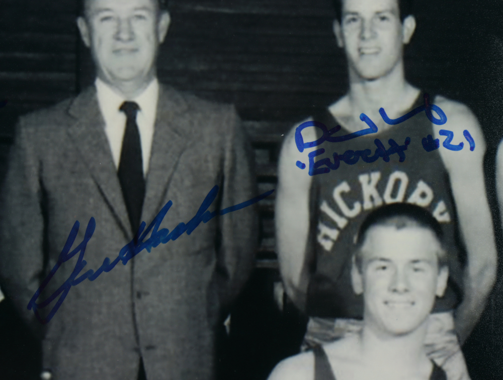 "Hoosiers" 16x20 Photo Signed by (8) with Gene Hackman, Steve Hollar ...