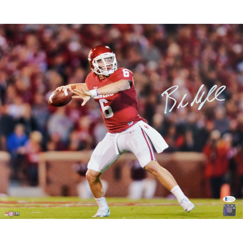 Baker Mayfield Signed Oklahoma Sooners 16x20 Photo (Beckett) | Pristine ...