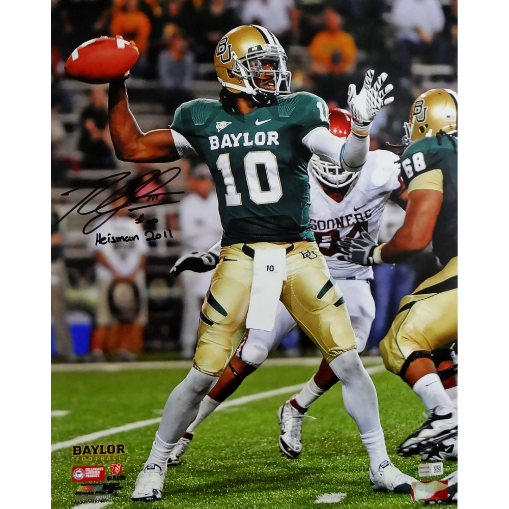 Robert Griffin III Signed Baylor Bears 16x20 Photo Inscribed "Heisman ...