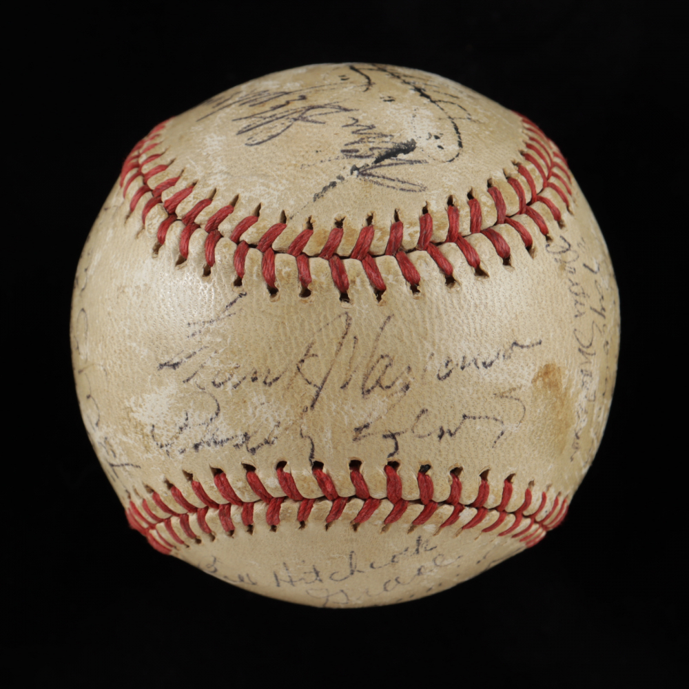 1940s OAL Baseball Signed by (18) with Dizzy Dean, Vern Stephens ...