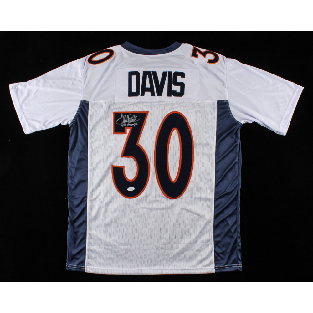 Terrell Davis Signed Jersey Inscribed "SB Champs" (JSA COA) | Pristine ...