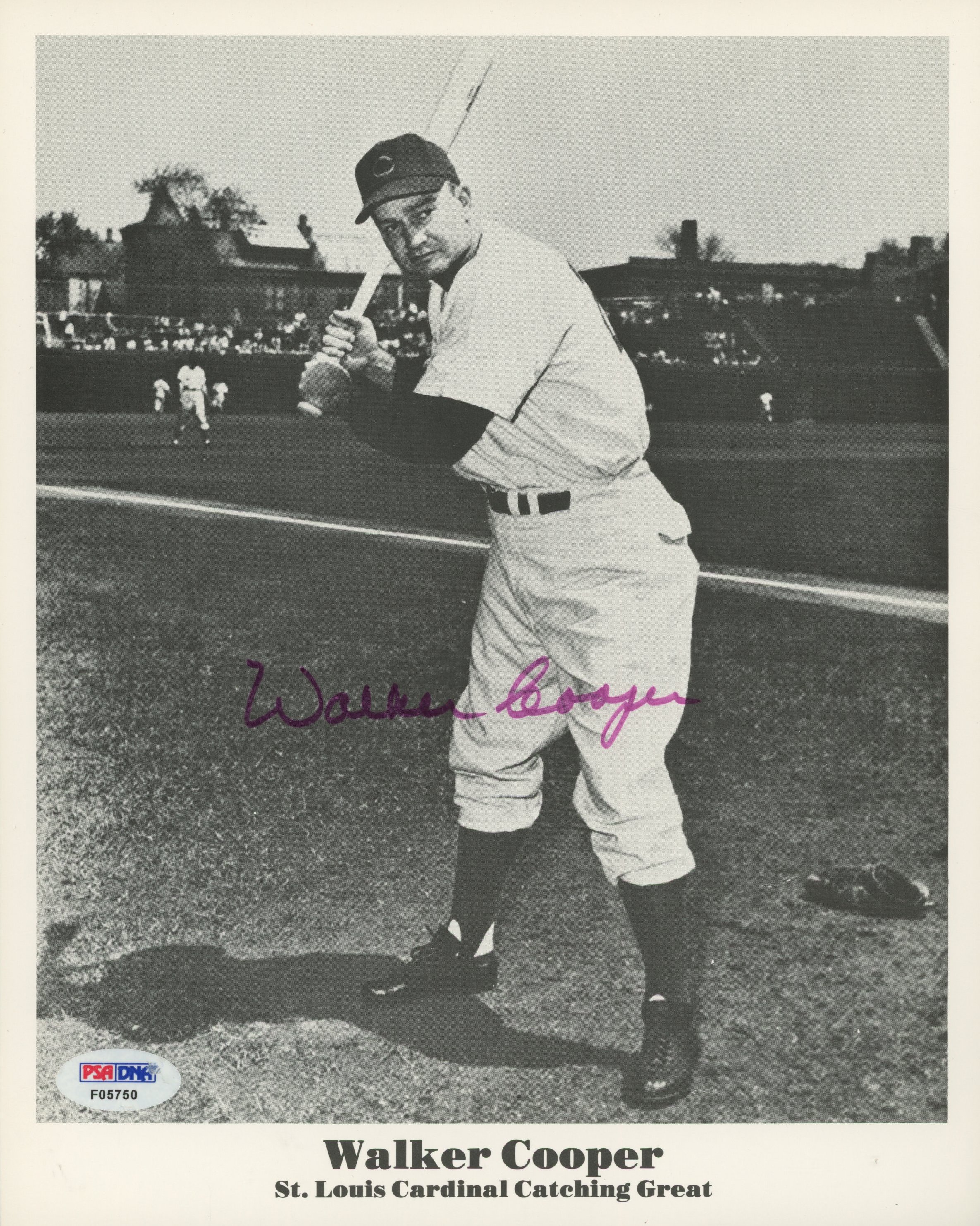 Walker Cooper Signed Cardinals 8x10 Photo (PSA Hologram) | Pristine Auction