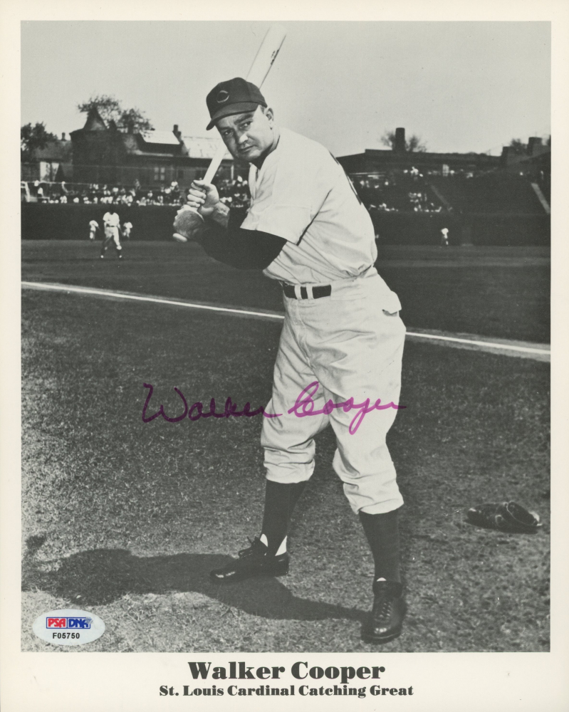Walker Cooper Signed Cardinals 8x10 Photo (PSA Hologram) | Pristine Auction
