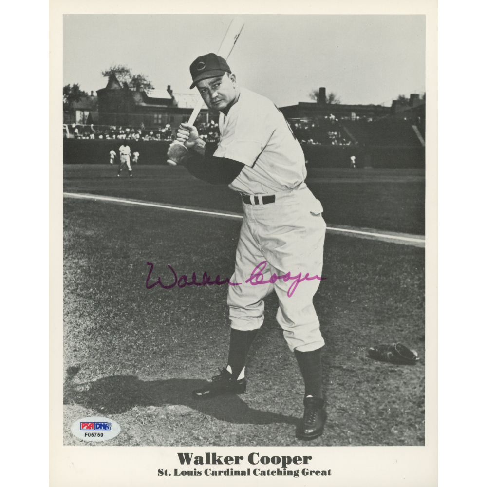Walker Cooper Signed Cardinals 8x10 Photo (PSA Hologram) | Pristine Auction