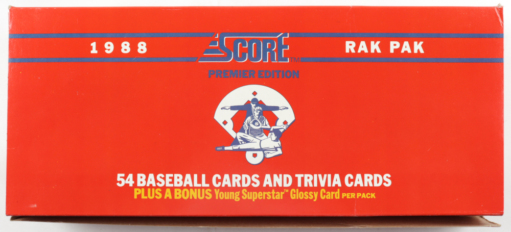 1988 Score Baseball Rak Pak Premier Edition Box of (24) Rack Paks ...