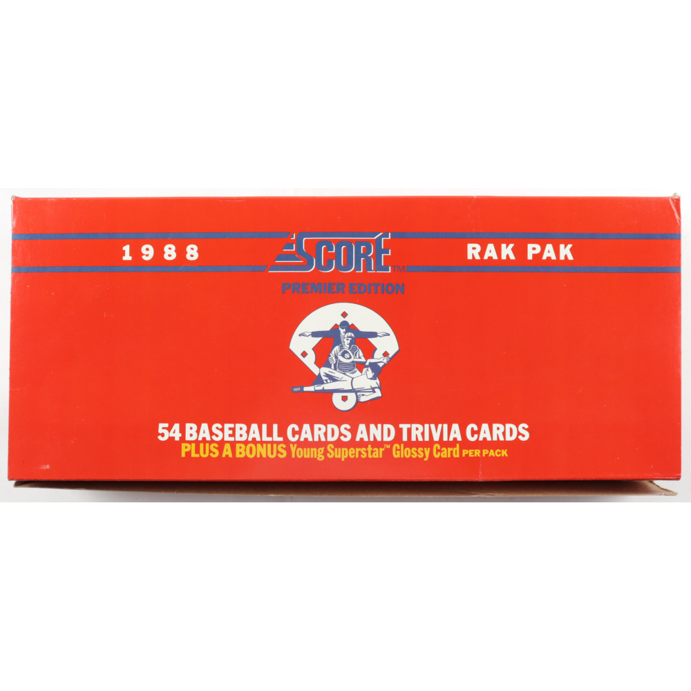 1988 Score Baseball Rak Pak Premier Edition Box of (24) Rack Paks ...