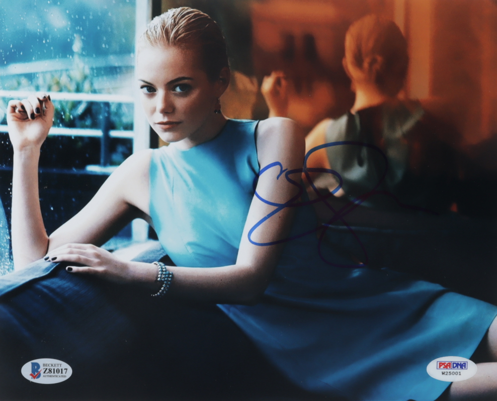 Emma Stone Signed 8x10 Photo (PSA COA & Beckett COA) | Pristine Auction