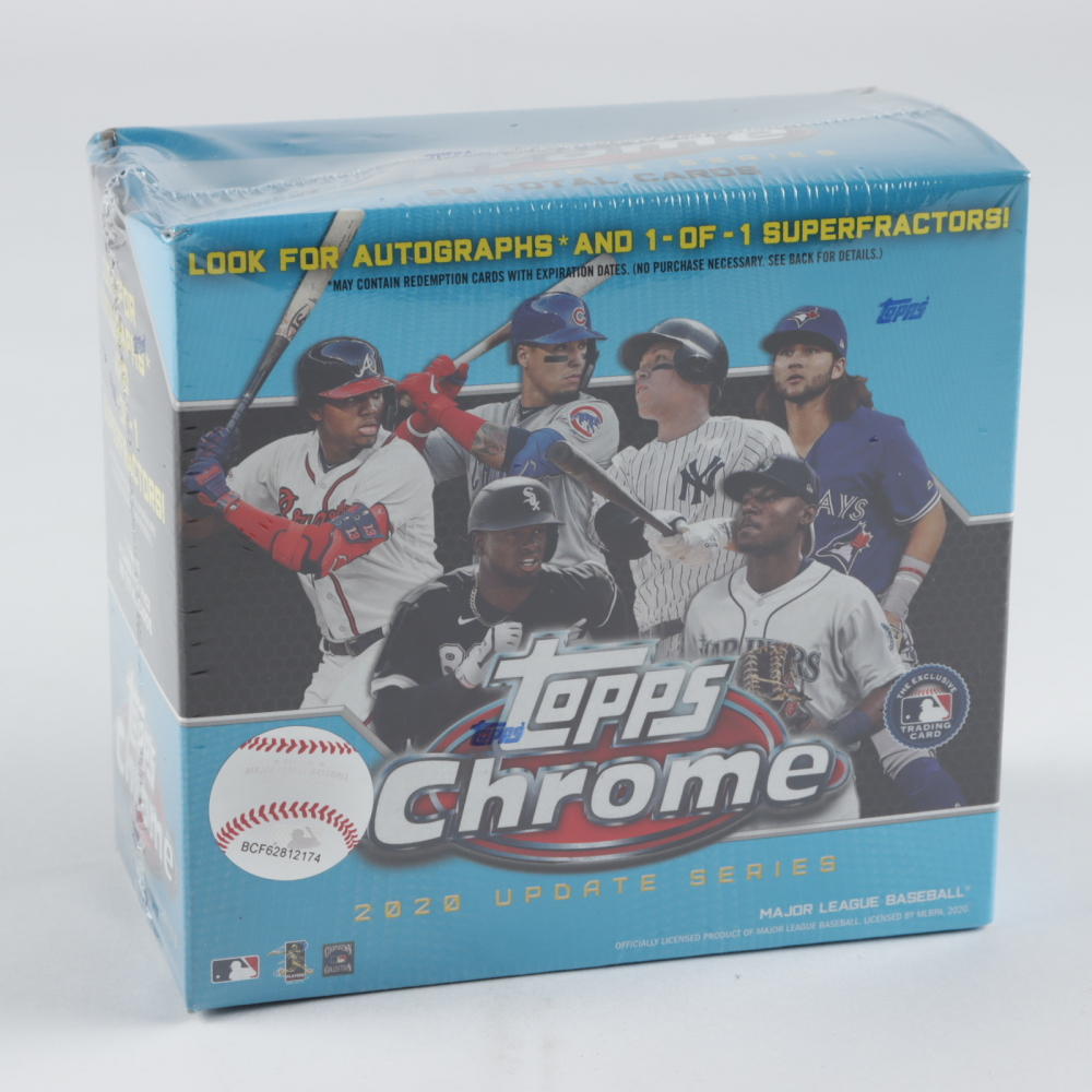 2020 Topps Chrome Update Series Baseball Mega Blue Box with (7) Packs ...