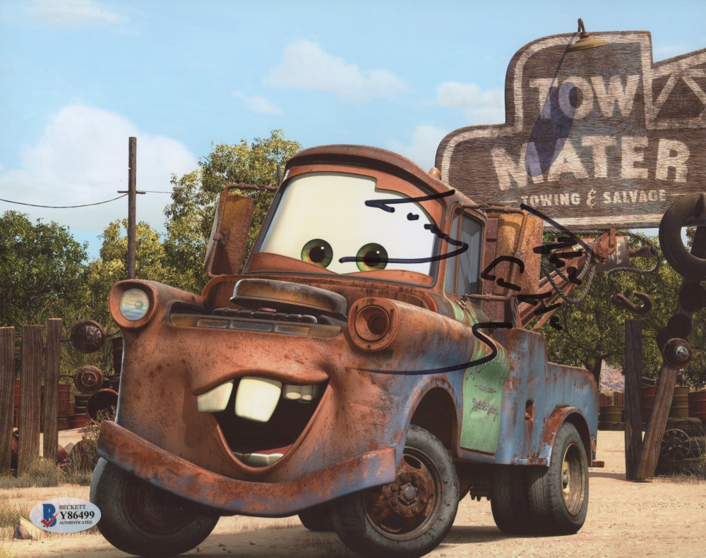 Larry the Cable Guy Signed "Cars" 8x10 Photo (Beckett COA) | Pristine ...