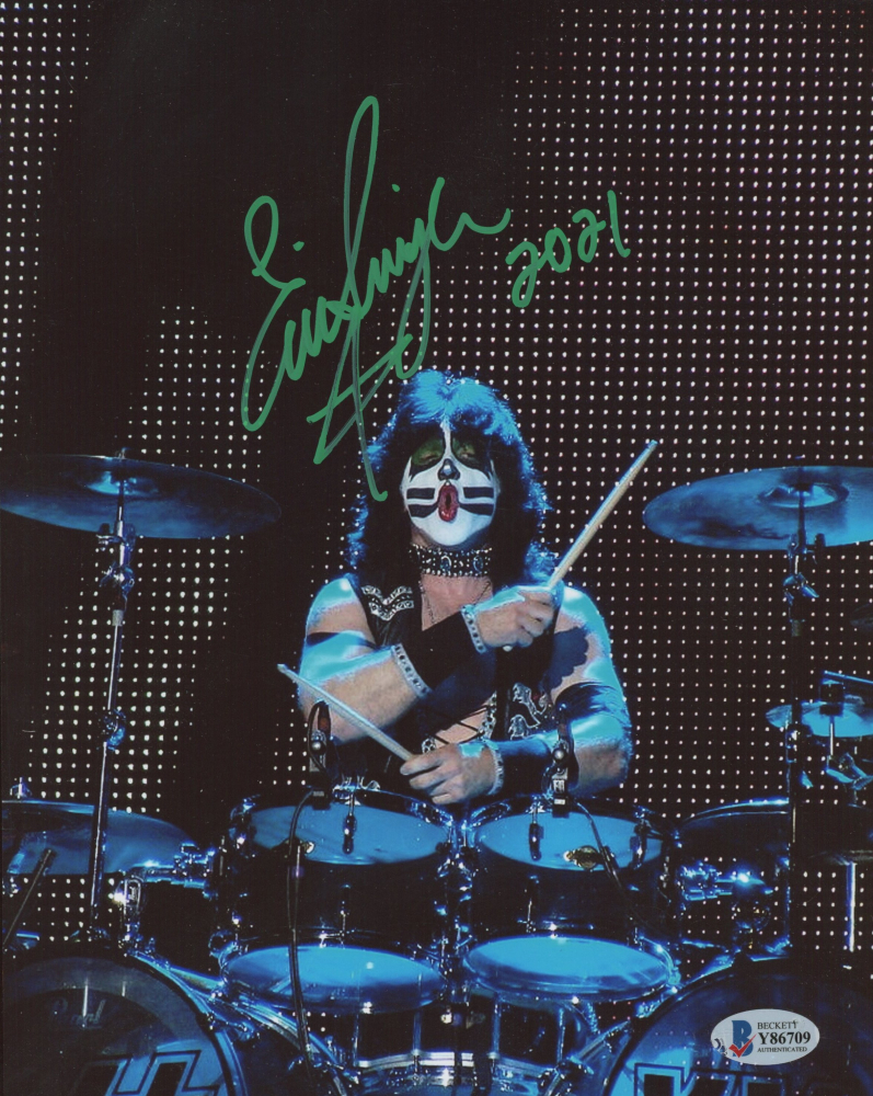 Eric Singer Signed KISS 8x10 Photo Inscribed "2021" (Beckett COA ...