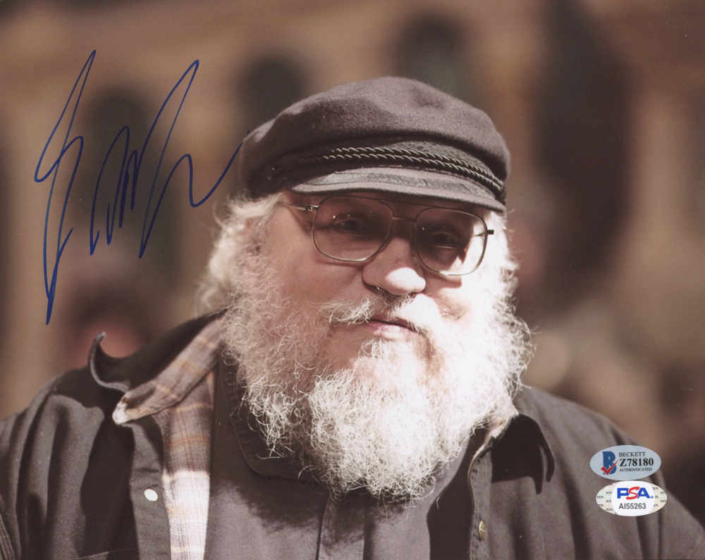 George R. R. Martin Signed 8x10 Photo (Beckett COA) | Pristine Auction