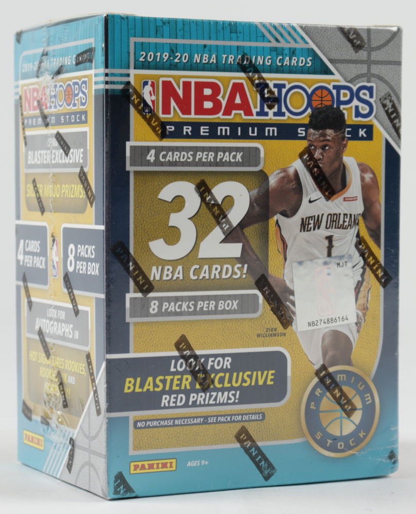 2019-20 NBA Hoops Premium Stock Basketball Blaster Box with (8) Packs ...