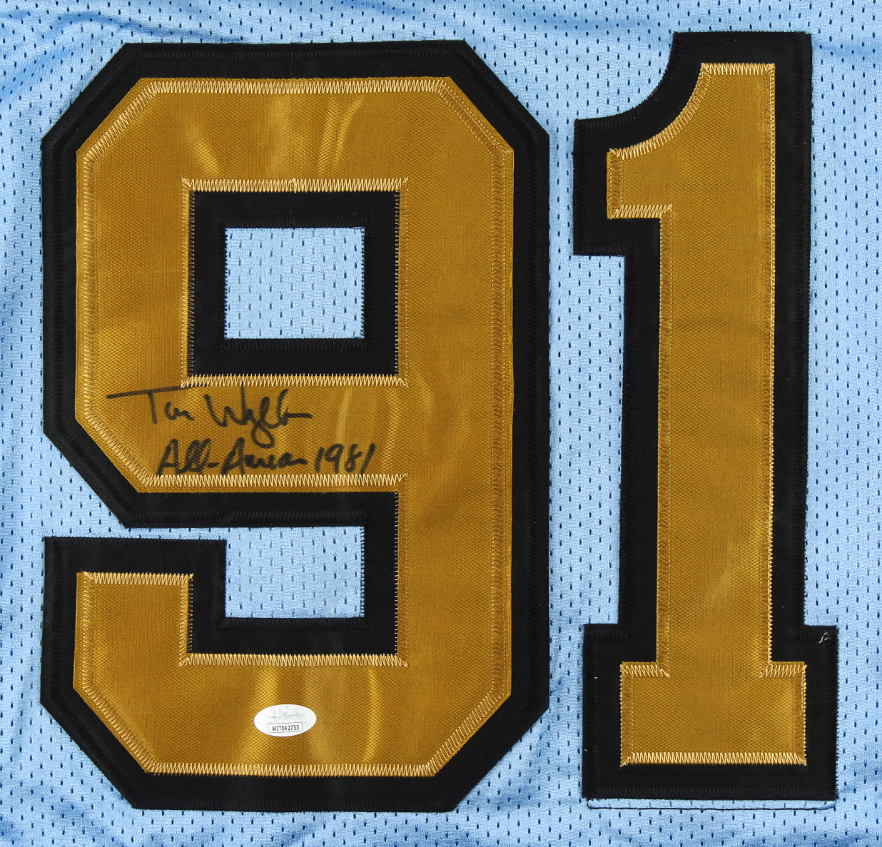 Tim Wrightman Signed Jersey Inscribed "All-American 1981" (JSA COA ...
