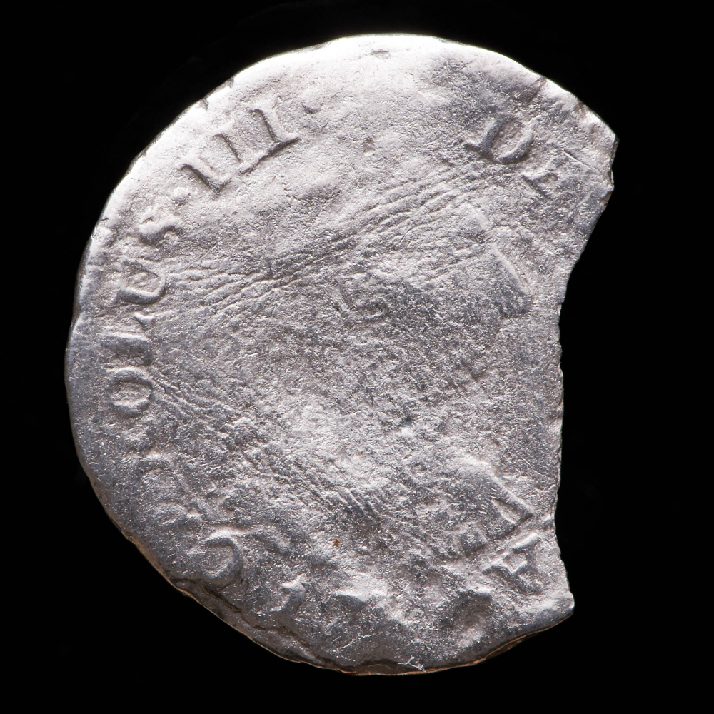 Spanish Colonial 1/2 Reale Silver Shipwreck Coin from the El Cazador ...