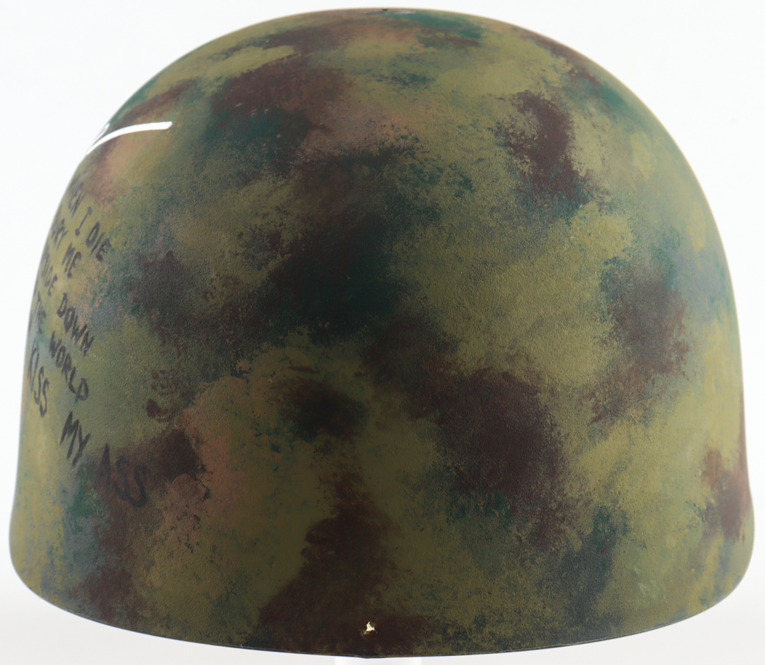 Charlie Sheen Signed "Platoon" Replica Vietnam Era Army Helmet (Beckett ...
