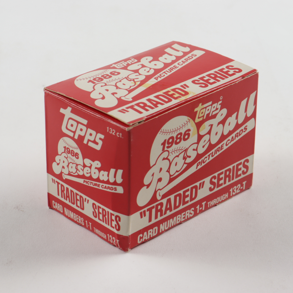 1986 Topps Traded Series Baseball Card Box with (131) Cards | Pristine ...