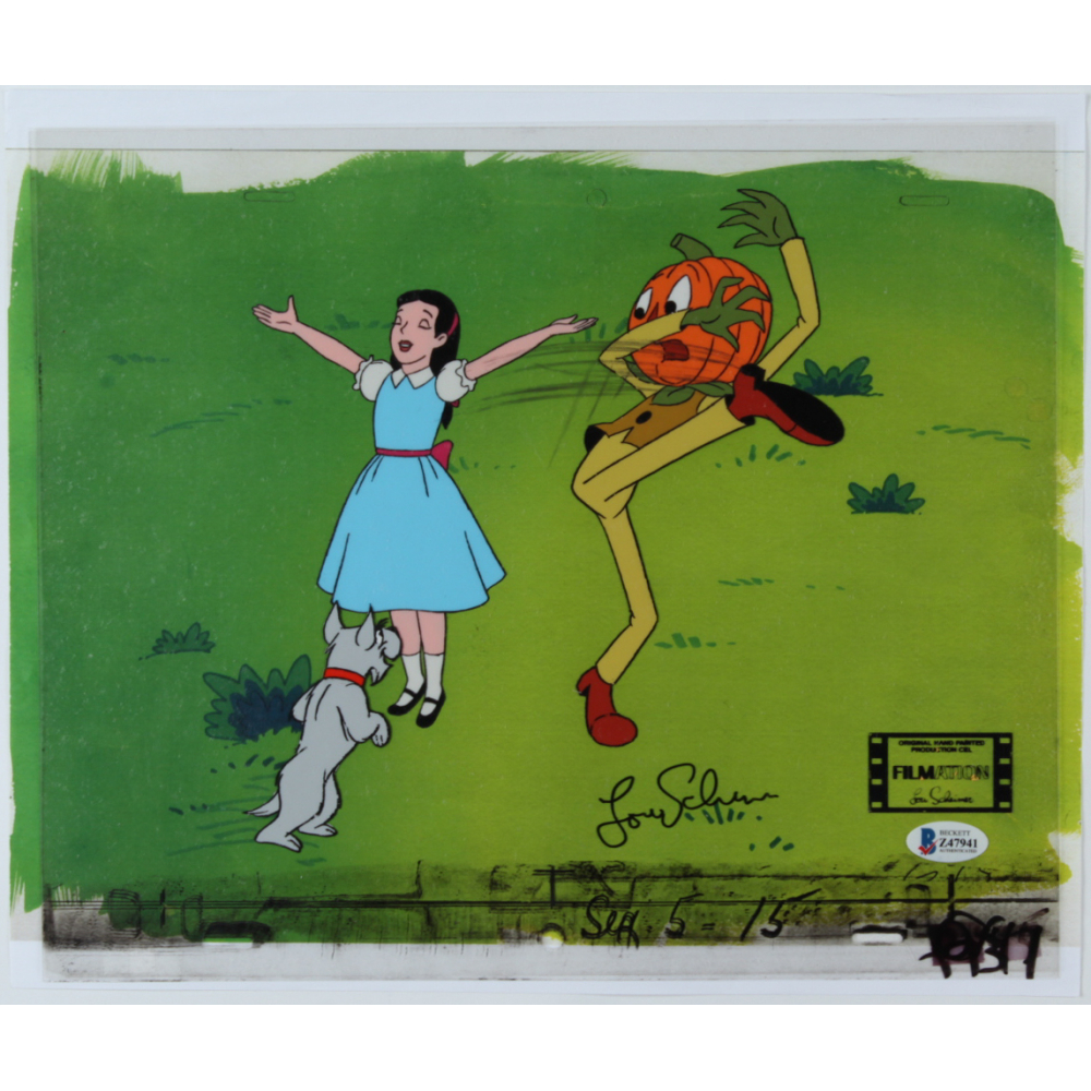 Lou Scheimer Signed "Journey Back To Oz" 11x14 Original (2) Piece Hand ...