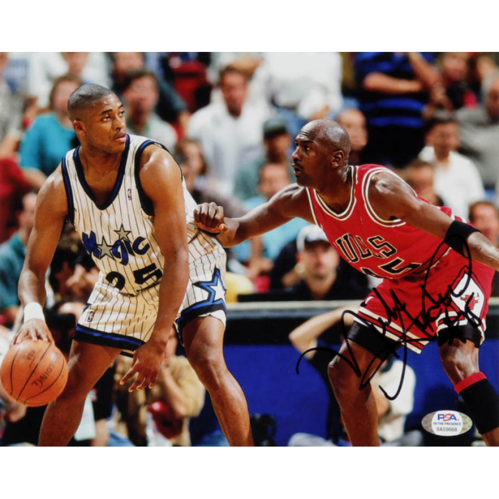 Nick Anderson Signed Magic 8x10 Photo (PSA COA) | Pristine Auction