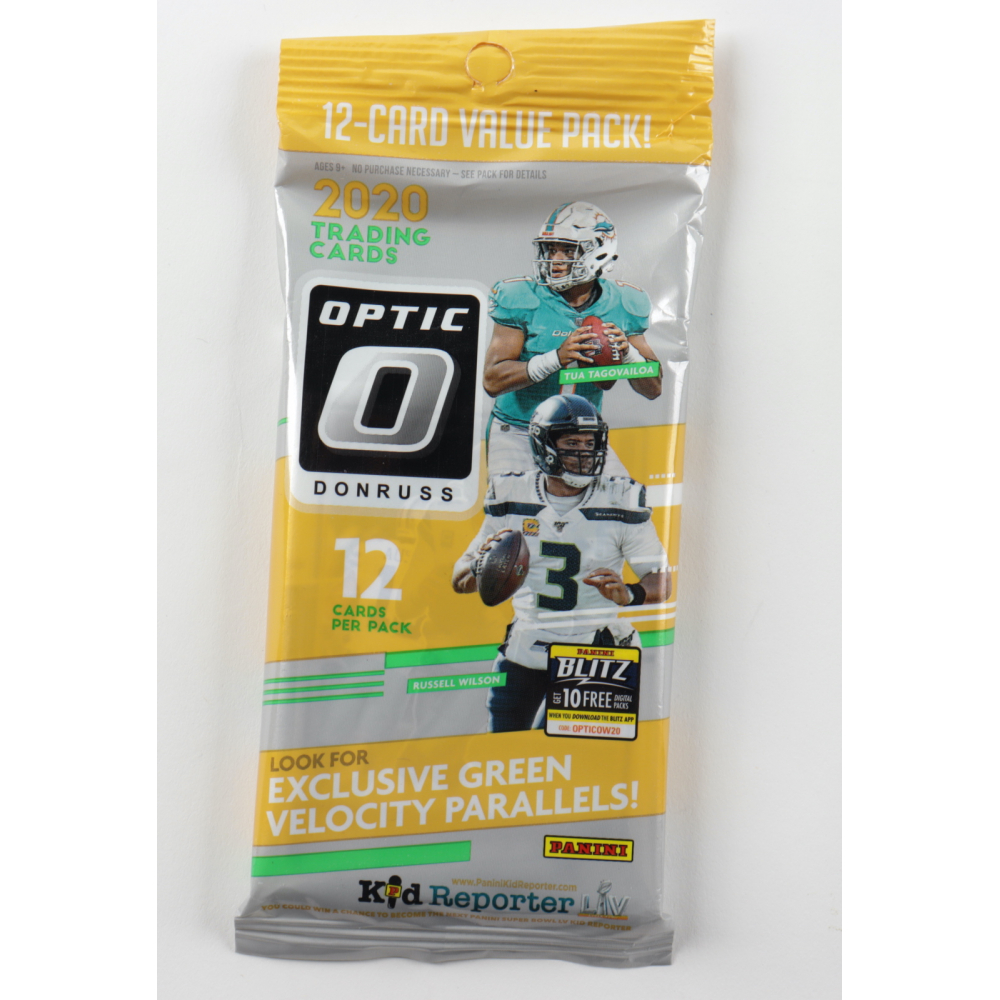 2020 Panini Donruss Optic Football Value Pack with (12) Cards ...